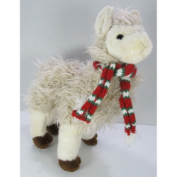 Douglas | Toys | Douglas Cuddle Tan Llama Striped Scarf 9 Plush Stuffed ...